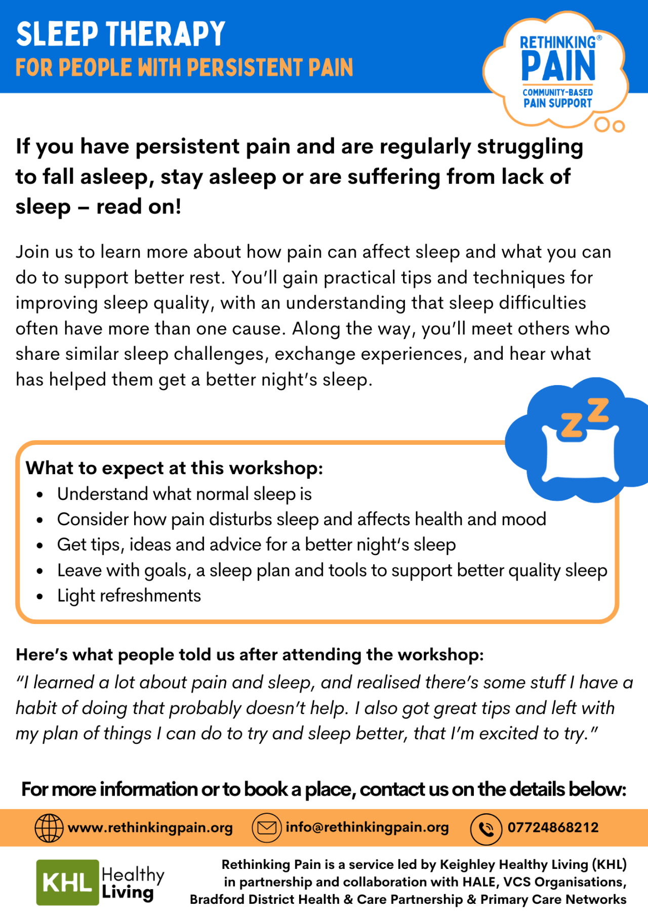 Sleep Therapy - Rethinking Pain